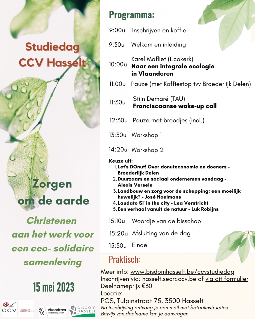 Studiedag: Zorgen om de aarde | Kerknet